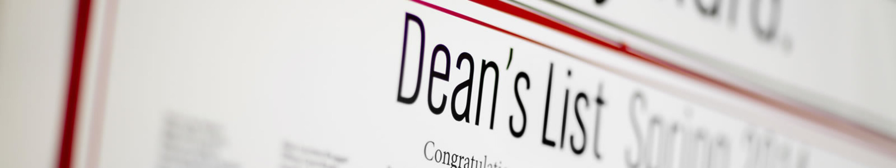 Dean's List | College of Arts and Sciences | Nebraska